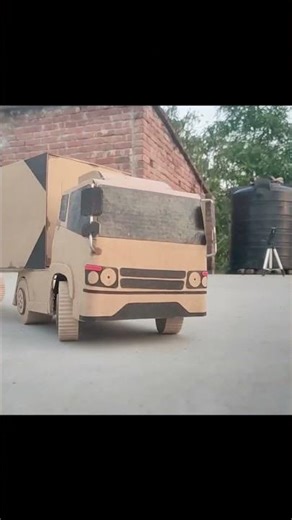 How to Build 14 Wheel RC Cardboard Container Truck at Home #shorts #diy #rc #toys #cardboard truck