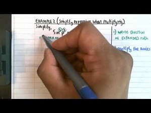 Simplifying expressions when multiplying | Teaching Resources