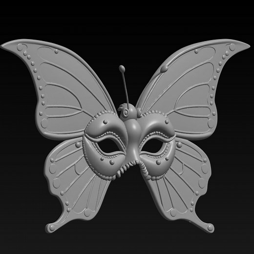 Butterfly Mask STL File for 3D Printing - Etsy