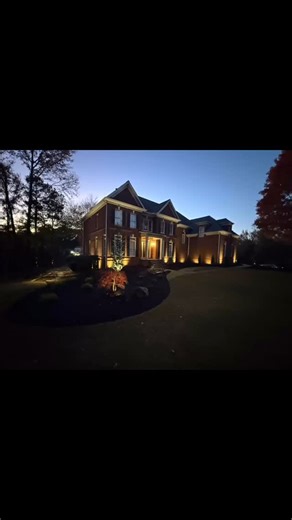 Landscape lighting? Oh yeah, we do that too! We created a lighting plan for this property that really makes this property come ALIVE when the sun goes down! Let us know when you are ready to bring your landscape to LIFE! 📞 678 689 7889 #vplandscape #landscapedesi̇gn #landscapelighting #lightingdesign #qualitywork | VP Landscape LLC