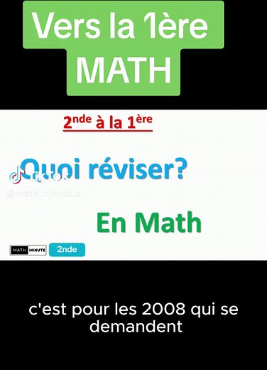 Math Minute sur TikTok