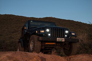 Headlight and driving light retrofit (grille mounted LED...