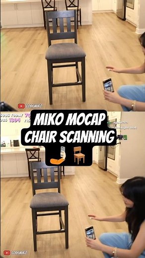 Scanning the chair for mocap | #codemiko on #twitch