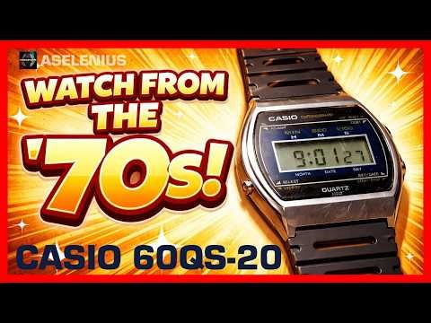 Casio 60QS-20 old watch from the 70s