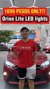 SALE ‼️ SALE ‼️ SALE ‼️ Orion Lite LED now only ₱1,699 per pair. Available at Orion PH Parañaque. Also, we deliver COD nationwide. Say goodbye to dull yellow stock bulbs and upgrade to brighter and safer driving. Orion Lite fits directly into your original headlight or fog light housing with no rewiring and no hassle. Features: ✅ Brighter and cleaner light than stock bulbs ✅ Modern and attractive look without changing your factory fixture ✅ 25W LEDs, up to 75% more efficient than halogens ✅ Burn