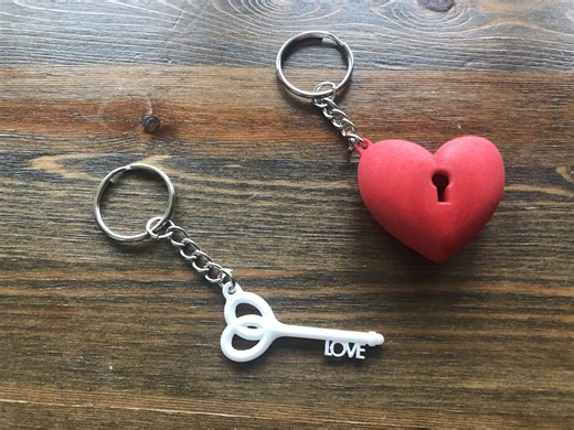 3D Printed Love Keyring Set: SOLIDWORKS Tutorial