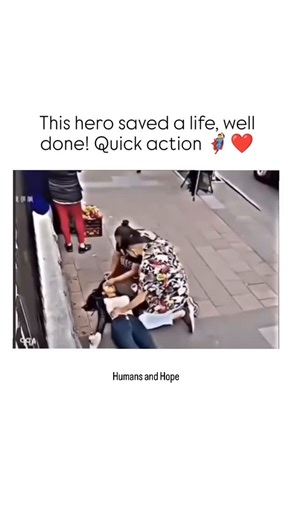 Humans and Hope on Instagram: "The instagram features a 57-second video from a Turkish street showing a young man swiftly performing CPR on a collapsed woman amid passersby, resulting in her apparent revival, which has inspired over 20,000 likes and discussions on bystander heroism. Medical context reveals CPR can restore circulation in 20-30% of prompt out-of-hospital cases per American Heart Association data, though full recovery often requires defibrillation; the video’s quick success aligns