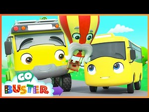 Kite Adventure With Daddy! Stuck In the Mud | Go Buster - Bus cartoons & Kids stories