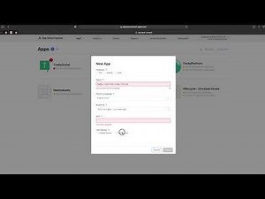Creating a new app in Appstore Developer Account