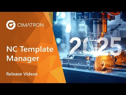 NC Template Manager | Cimatron 2025