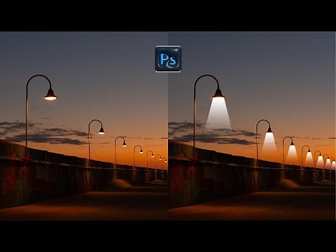 Lamp Post Realistic Light in Adobe Photoshop | Add Light Effects to Light Poles