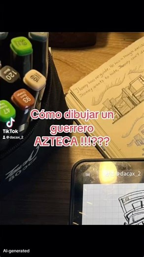 COMO DIBUJAR A UN GUERRERO AZTECA #art #dibujoscreativos #dibujo #drawing