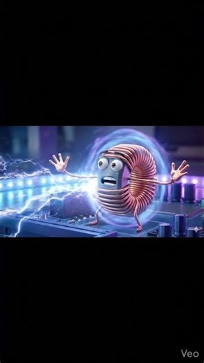 How an Inductor Works in a Circuit animation video #inductor#circuits#electronics