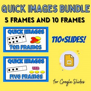 Quick Images 5 and 10 Frame Bundle - Subitizing Number Talk Number Sense Routine