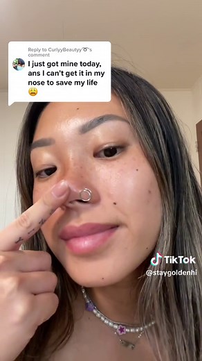 Spiral Nose Ring Tutorial: How to Put On a Spiral Nose Ring