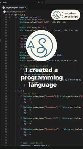 Architect Naveen | I created my own programming language from scratch. Syntax, lexer, parser — everything. 🧠⚡ Why use a language when you can build one?... | Instagram