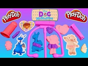 2014 New Doc McStuffins Play Doh Doctor Kit Playset Toys Lambie Stuffy Play Dough Disney