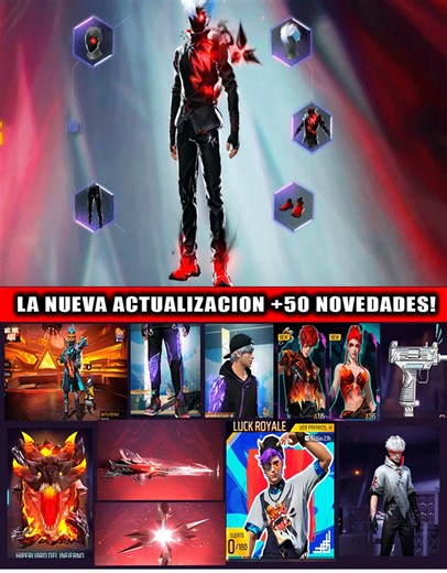 18K views · 598 reactions | la nueva actualizacion de free fire sus +50 noveades ff nueva oro royale m60 evo angelicales morados Esta es la nueva actualización de free fire y sus 50 novedades, angelicales morados, nueva luck royale de oro, nuevo personaje nero, hiperlibro #freefire #garena #garenafreefire | Soma Gamer | Facebook