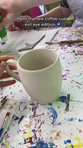 Evil Eye Pottery Painting: Create Your Own Nazar Tasse