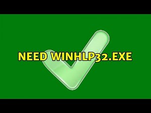 Need Winhlp32.exe