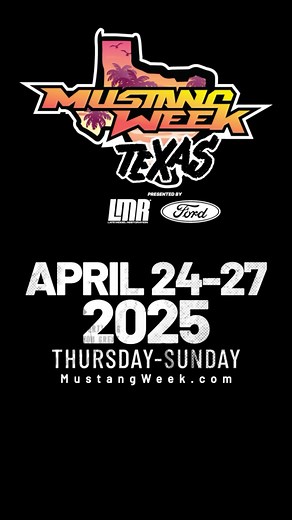 313 reactions · 64 shares | #MustangWeek Texas presented by LMR and Ford is only 22 days away!  If you are a true #Ford fan, this is a MUST ATTEND Event that will have everything from racing action, to car show, fireworks, music, and even a Monster Truck! April 24-27th in Galveston Tx… see you there 落 #mustangweektexas #texas #mustang #ford #fordmustang #musclecar #dragracing #classiccar #burnout | Mustang Week | Facebook