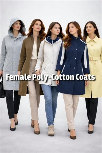 Female Poly-Cotton COAT from the finest European Brands