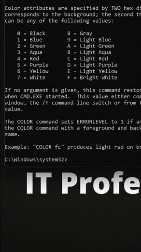 How to Change the Color in Command Prompt