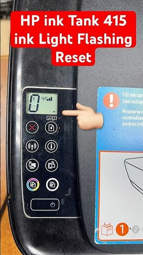 Fix Blinking Ink Light on HP 415 Printer #shorts