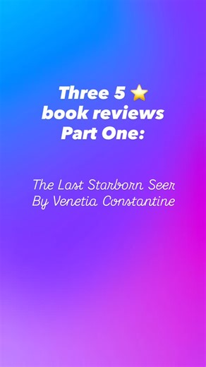 Mel Reynard on Instagram: "Here’s the first in a series of the last three books I’ve read which also happened to be 5 star reads, in my opinion. First up is The Last Starborn Seer by @venetiaconstantine 💜 This is an adult fantasy filled with forbidden magic in a fractured world, with two very damaged MCs and a deliciously messy romantic subplot. It’s poetic and rich in intricate world-building, which creates an 80’s nostalgia aesthetic reminiscent of films like The Last Unicorn, The Neverending