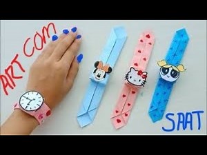 PAPER CLOCK MAKING / origami clock