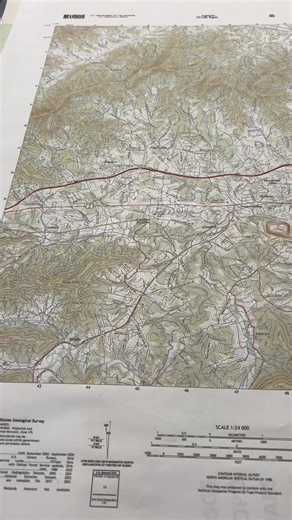 The Enka / Candler topographic map showing the amazing detail on these maps. | Old Grouch's Military Surplus