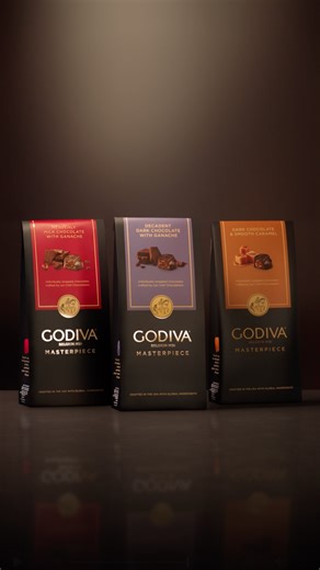 NEW from GODIVA: Introducing the Masterpiece Collection—bold, elegant, and crafted to perfection. Experience it today. Visit GODIVA.com at the link in our bio, or visit Costco, Walmart and Walgreens. | GODIVA