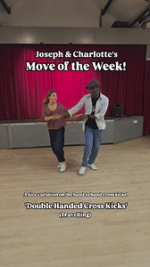2.1K views · 113 reactions | ✨️ MOVE OF THE WEEK ✨️ Happy Tuesday dancers! Here's another original MOTW from @josephsewe11 & @charlottemidds 'The Double Handed Cross Kicks- Travelling!' Give it a try and tag us! Follow us for moves, history & more! #lindyhop #swingdance #dancing #jazz #moveoftheweek #dancecouple #socialdancing #UK #learntodance #lindyhoppers #dancer #learning #sharing #community #hertfordshire #socialswingtv | JiveSwing.Com | Facebook