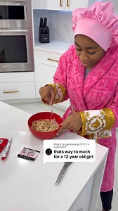 My daughter in the kitchen whipping up a bowl of ramen in her $500 Versace robe while y'all argue about what she got for Christmas 🤣 | Summer Reign Henning