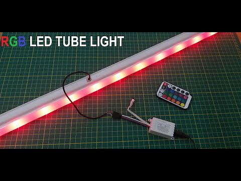 How to make RGB LED tube light, convert normal tube light into RGB light very easily at home