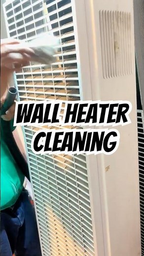 Wall Heater Cleaning #hvac #hvacmaintenance