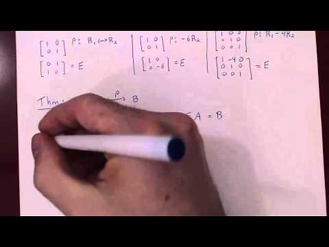 Elementary Matrices - Part 1