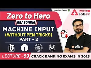 Machine Input Output Reasoning Tricks (P-2) | Adda247 Banking Classes | Lec #59