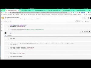 Google colab and GitHub workflow