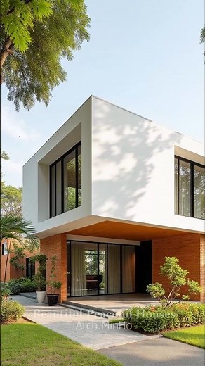Modern Box-Style 2-Story House | Sleek and Minimalist Design