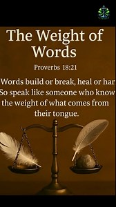 “The Weight of Words” – Proverbs 18:21 Before you speak, remember, words don’t disappear, they land. They can water a soul or wound a heart. They can build faith or break peace. The tongue is small, but its power is eternal. Speak life today — someone’s healing might depend on what comes out of your mouth. 💬🕊️ #FaithTalk #SpeakLife #Proverbs1821 #PowerOfWords #ChristianInspiration #DailyFaith #SpiritualGrowth #FaithJourney #CloverAndAnchor #GodWisdom #LifeLessons #PurposeDriven #TBN #dailygrac
