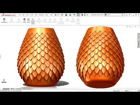 Master SolidWorks 2024 | Create a Captivating 'Fish Scale Vase' in Days! | Ultimate Expert Guide