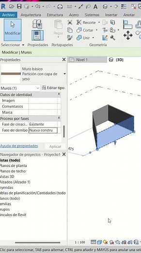 USO DE FASES EN REFORMAS REVIT