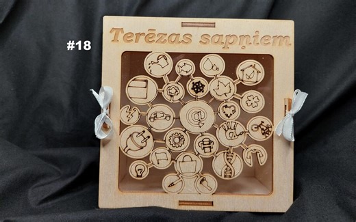 Personalized Wooden Shadow Box Piggy Bank: Custom Engraved Name, Kids Money Box - Etsy