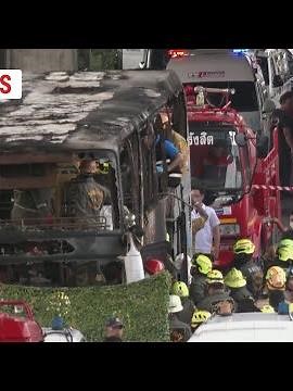 School bus fire in Thailand kills at least 23