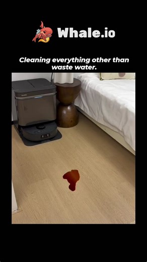 TrueReel on Instagram: "The post shares a 30-second video demonstrating the Eureka J15 Pro Ultra robot vacuum's mopping function, where it navigates a bedroom floor to absorb and clean a simulated red spill using rotating pads, controlled via smartphone app. - This showcases the device's 8000Pa suction and self-washing mops, features lauded in 2025 reviews for efficient liquid handling on hard surfaces, outperforming averages in battery life and debris pickup per Vacuum Wars tests. - Replies ble