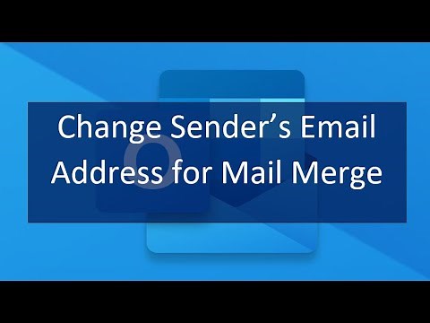 [HOW-TO] Change the Sender's Email Address for Mail Merge in Word (easy!)