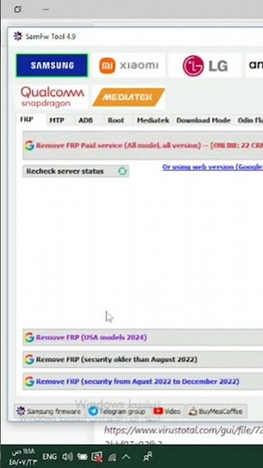 Update SamFw 4.9 Tool FRP Samsung download Samfw