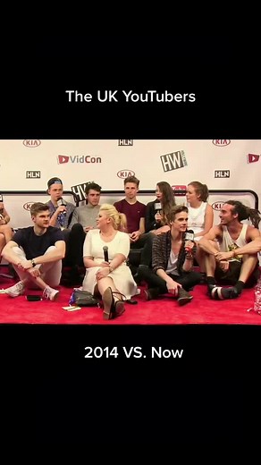 Comparison of UK YouTubers: Then vs. Now