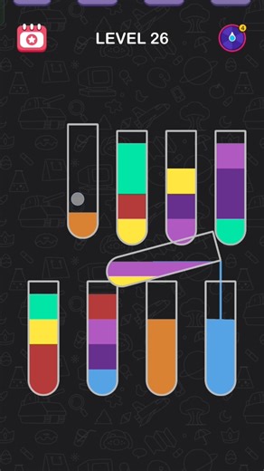 Water sort puzzle level 26 🎮 | Gaminghub0784 | Water sort puzzle game solving skills